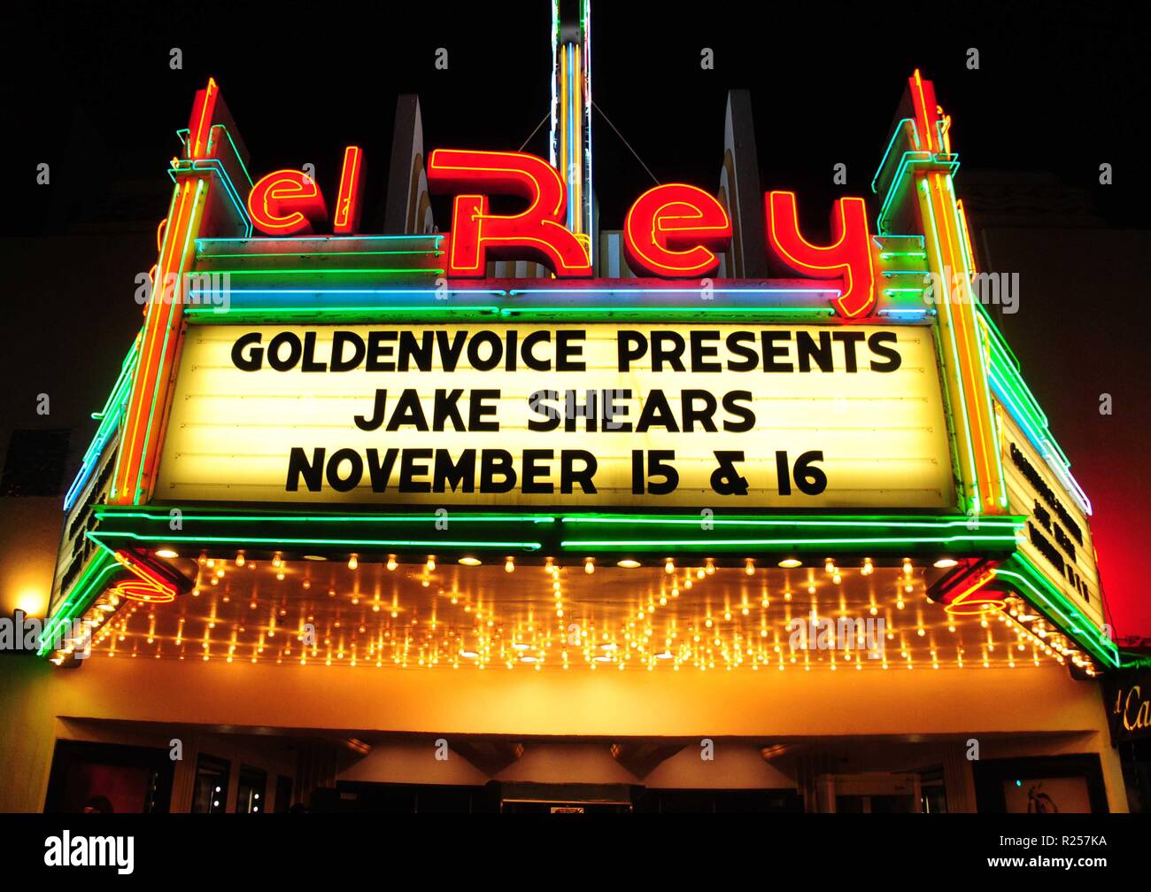 LOS ANGELES, CA - NOVEMBER 15: A general view of atmosphere of marquee ...