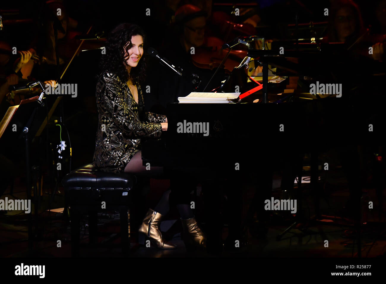 London, UK. 16th November 2018. Laila Biali is a Canadian jazz singer ...