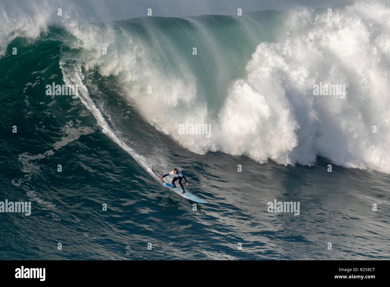 Nazaré Challenge WSL Surf Stock Photo - Alamy