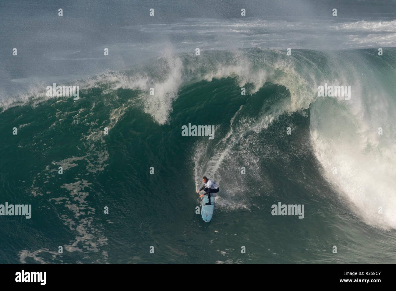 Nazaré Challenge WSL Surf Stock Photo - Alamy