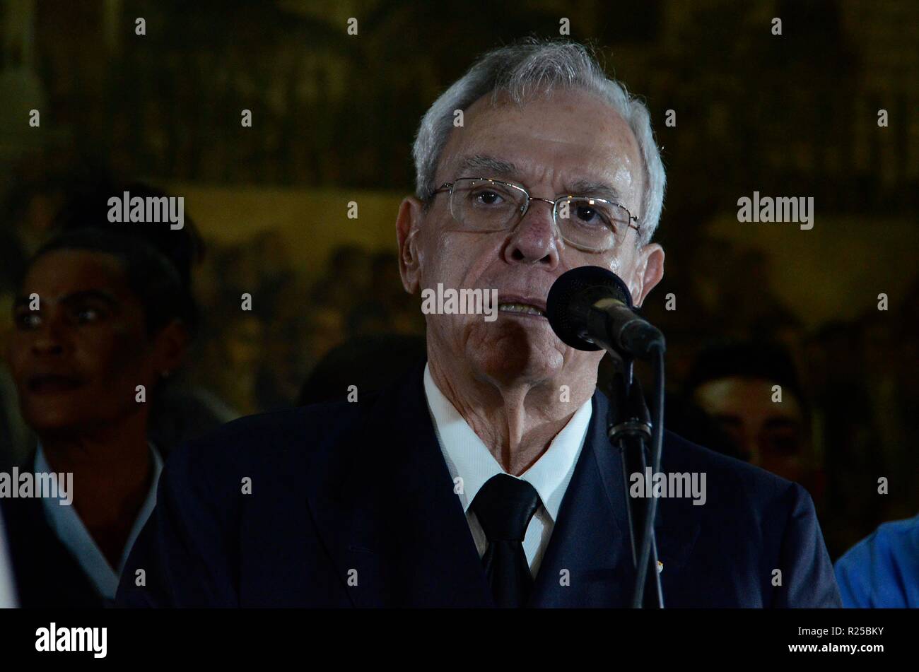 Havana, Cuba. 16th Nov, 2018. Eusebio Leal, the city's historian ...