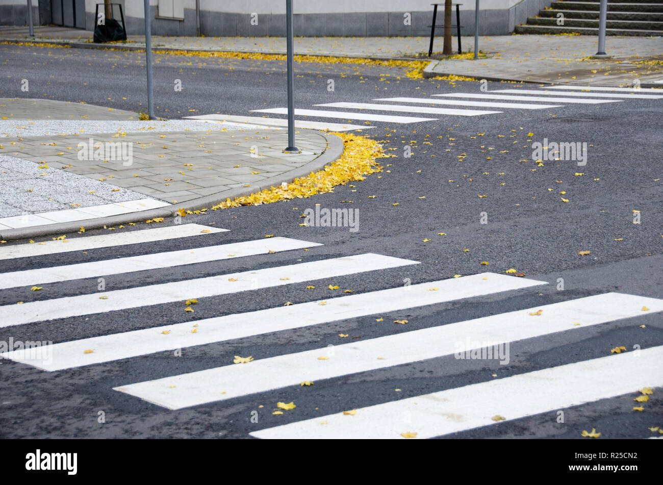 Crosswalk yellow pattern hi-res stock photography and images - Alamy