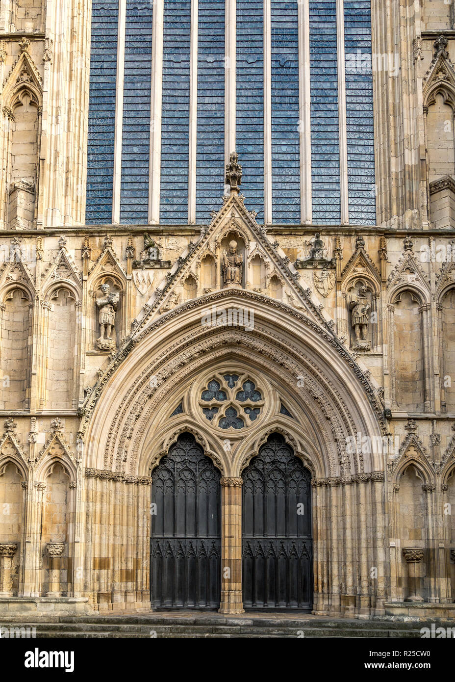 The magnificent architecture of York Minster Cathedral, York, UK Stock ...