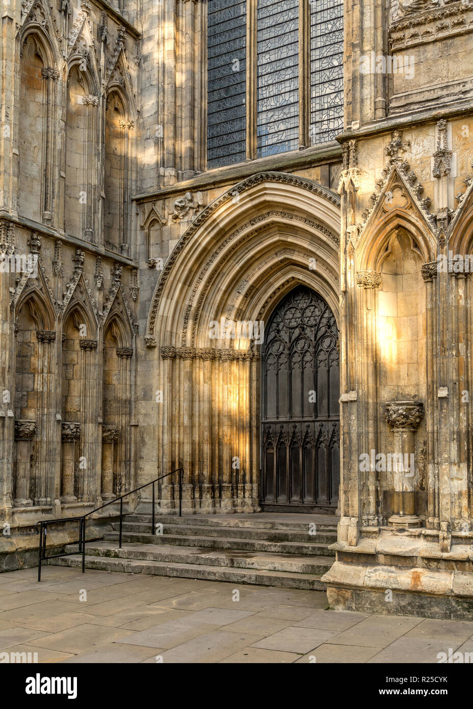The magnificent architecture of York Minster Cathedral, York, UK Stock ...