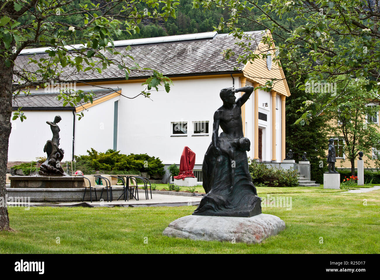 Norway, Grodas, Hornindal, Sogn og Fjordane, Anders Svor Sculpture ...