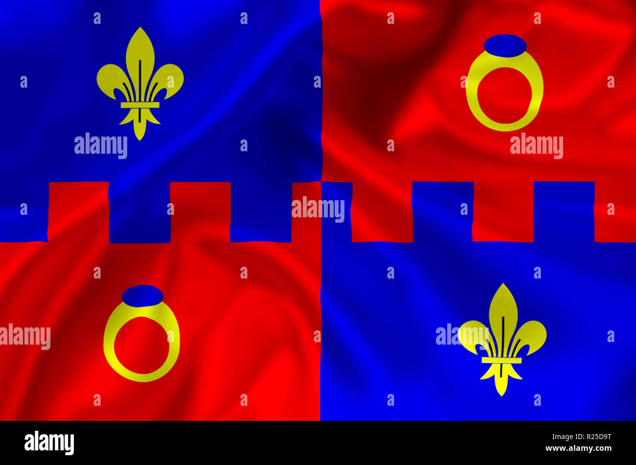 Montgomery County waving and closeup flag illustration. Perfect for ...