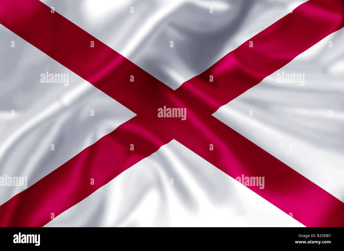 Alabama waving and closeup flag illustration. Perfect for background or ...