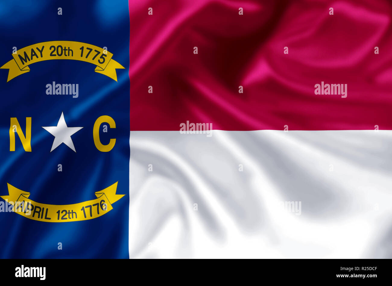 North Carolina waving and closeup flag illustration. Perfect for ...