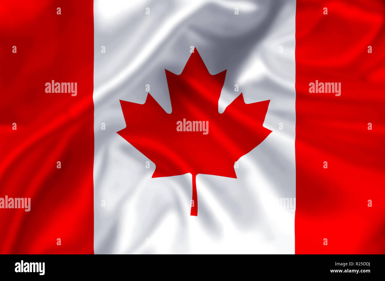 Canada waving and closeup flag illustration. Perfect for background or ...