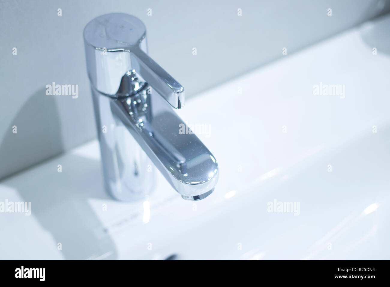 Bathroom tap sink showroom display of new design option for home ...