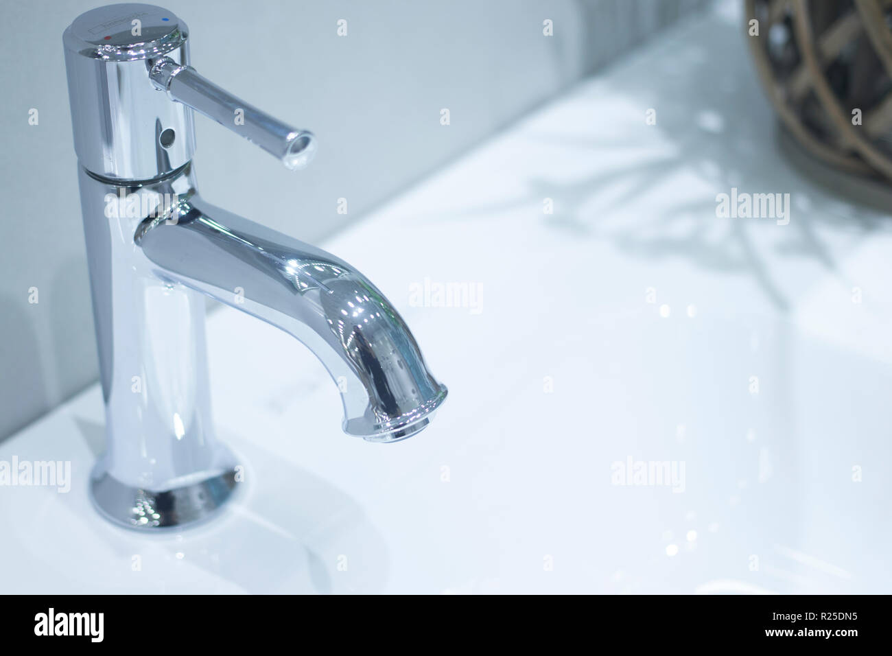 Bathroom tap sink showroom display of new design option for home ...