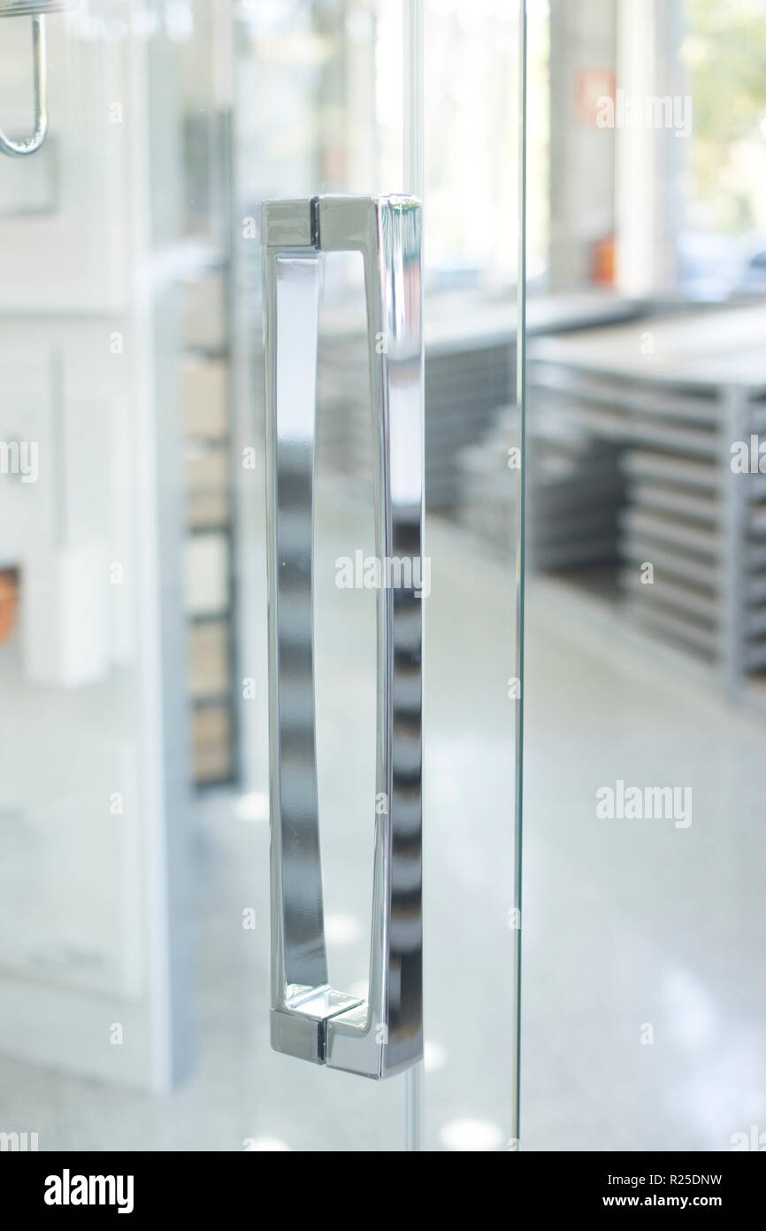 Bathroom shower showroom display of new design option for home building ...