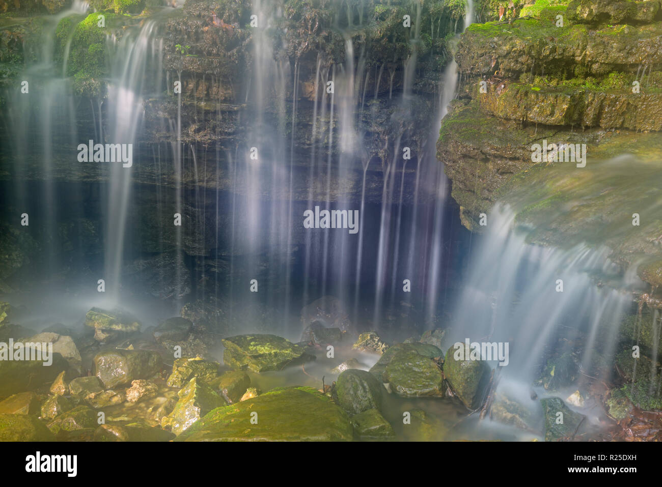 Waterfall on a tributary of Clark Creek, Buffalo National River- Lost ...