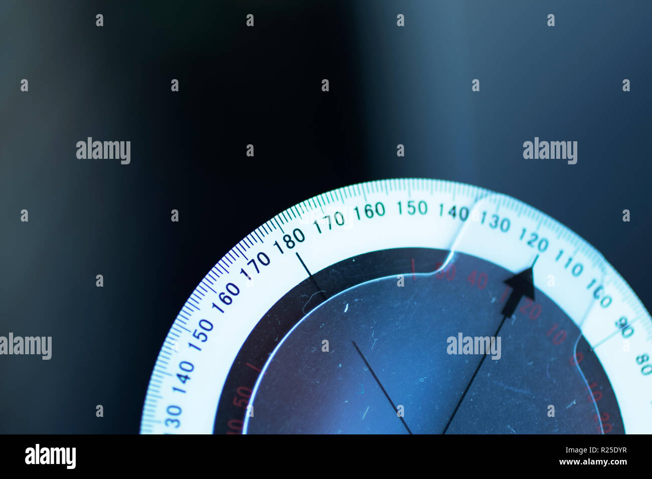 Goniometer movement medical instrument used for measuring mobility of ...