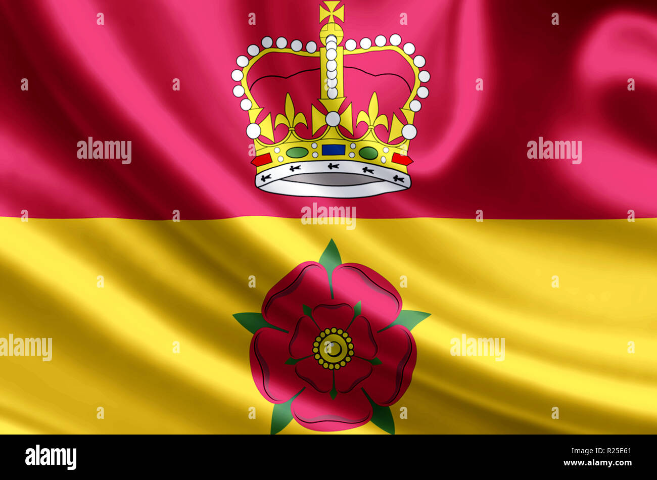 Hampshire waving and closeup flag illustration. Perfect for background ...