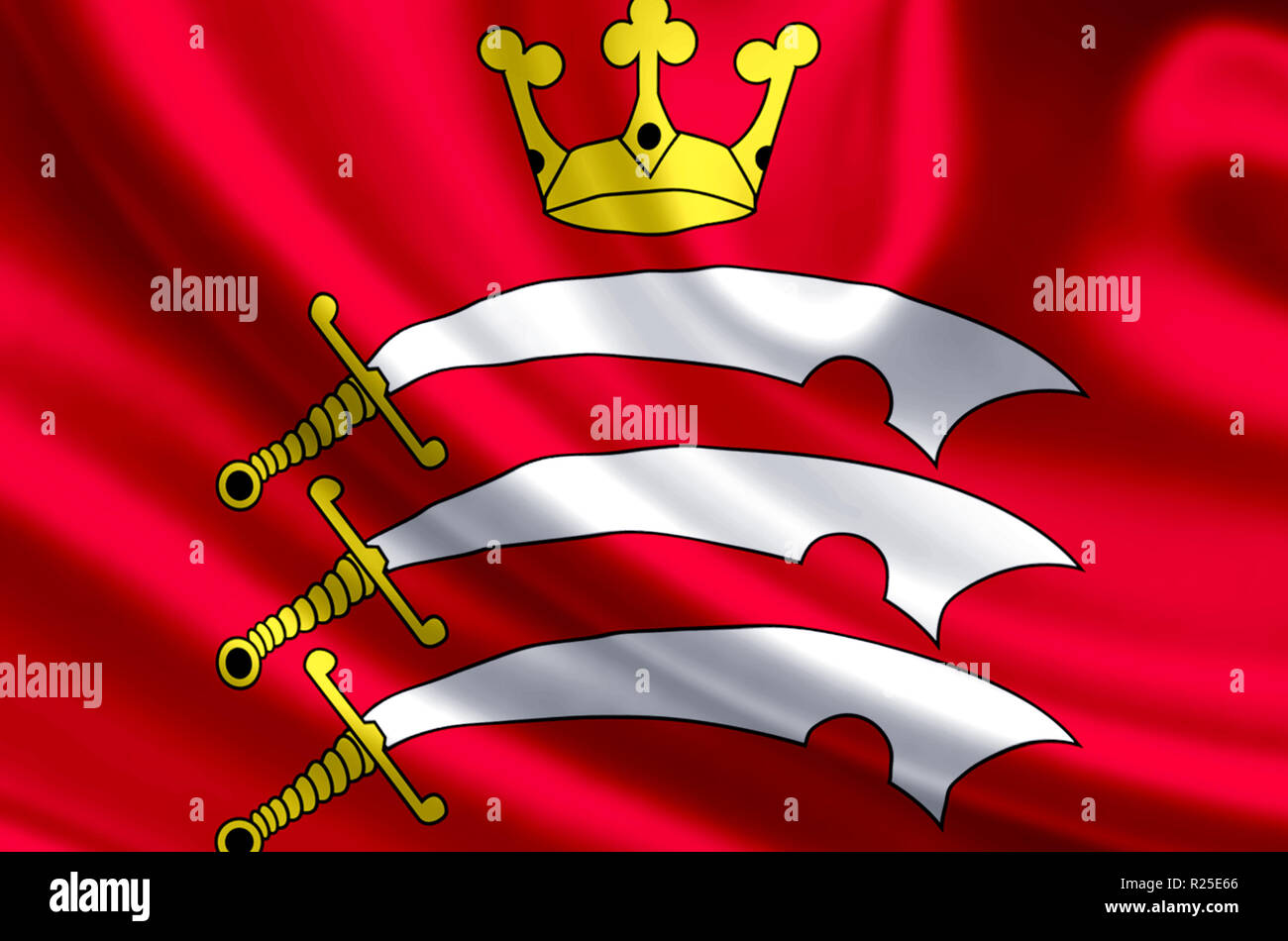 Middlesex waving and closeup flag illustration. Perfect for background ...