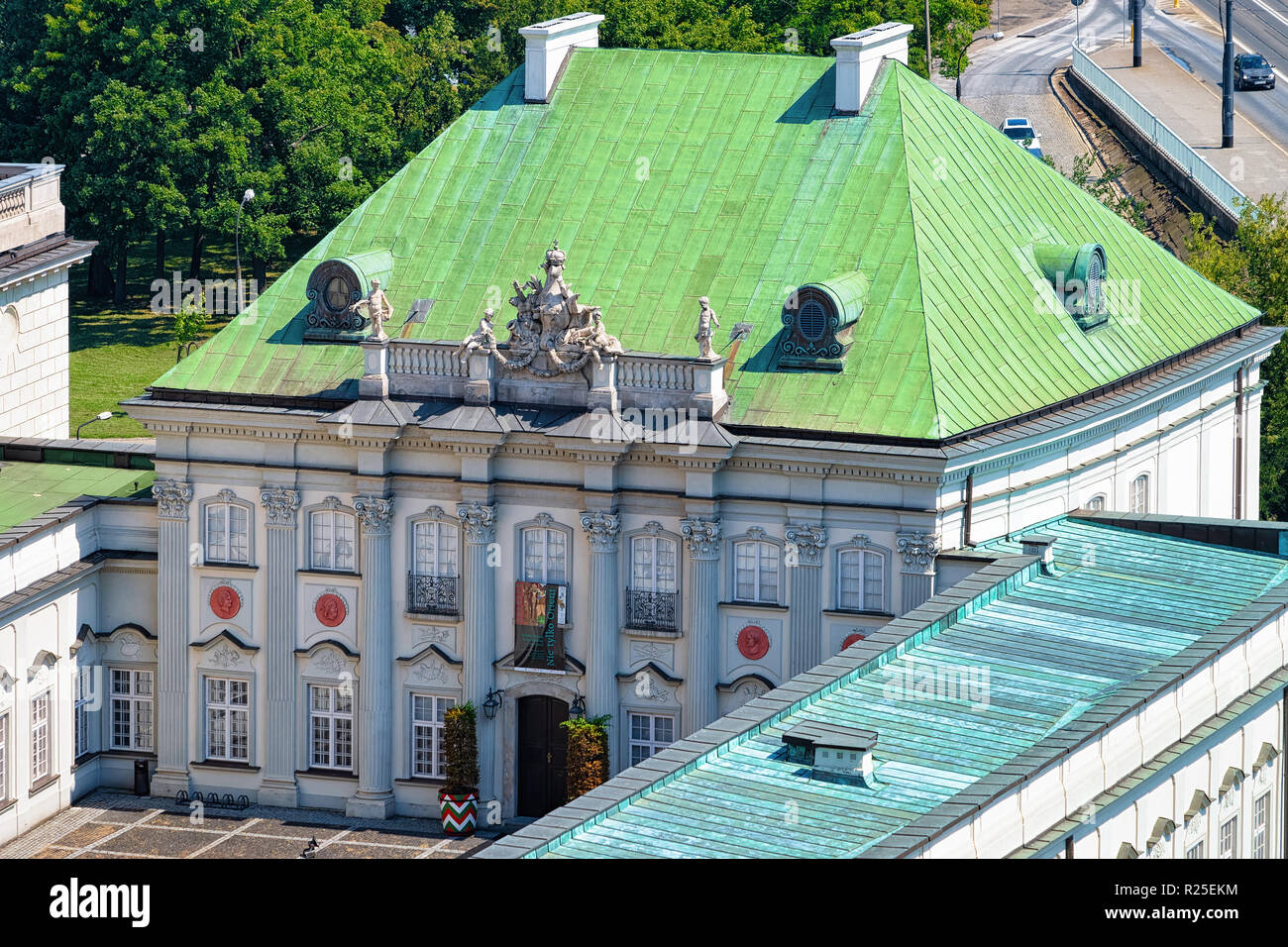 Copper roof palace warsaw hi-res stock photography and images - Alamy