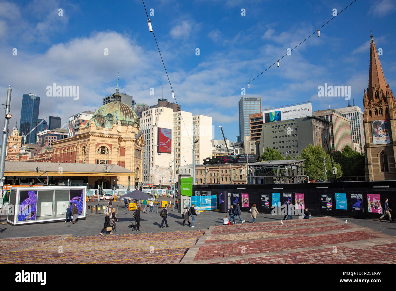 Australian cityscape, Melbourne in the state of Victoria,Australia ...