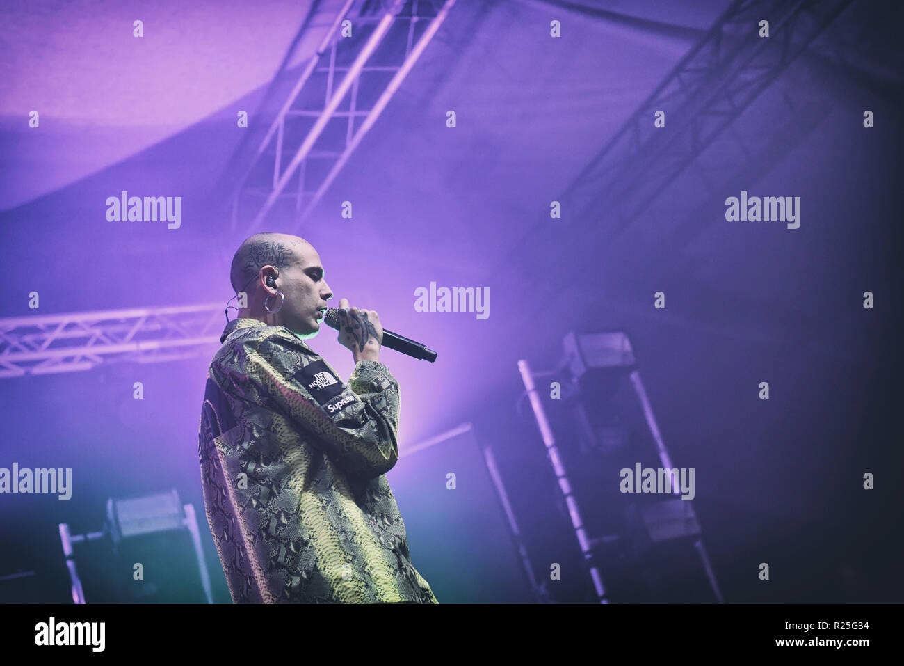 Gemitaiz, pseudonym of Davide De Luca, is an Italian rapper performing ...