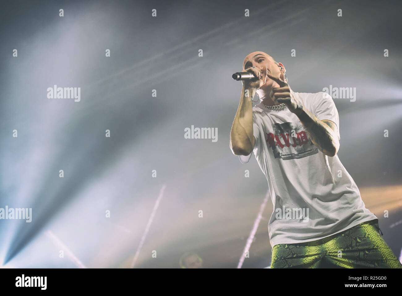 Gemitaiz, pseudonym of Davide De Luca, is an Italian rapper performing ...