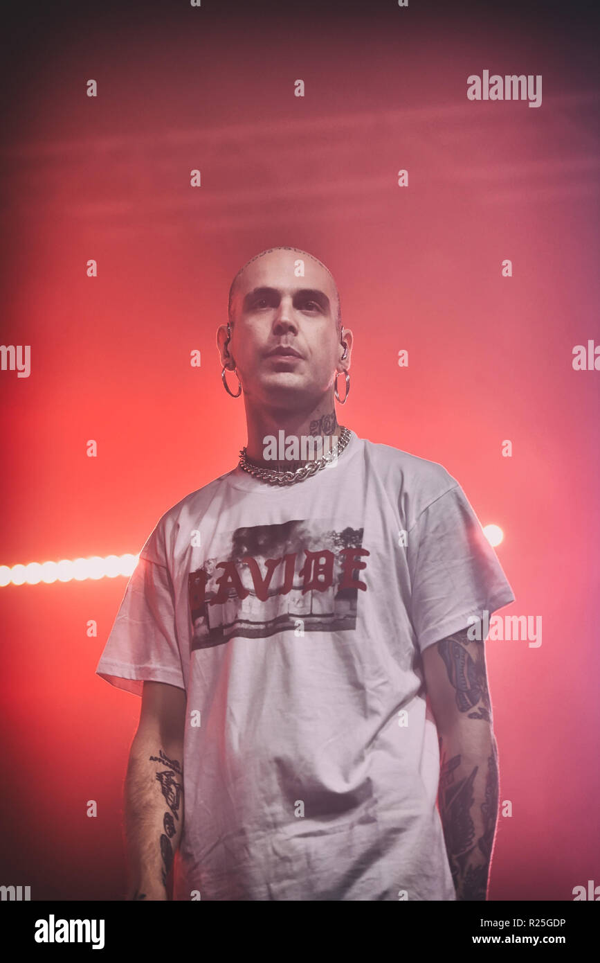 Gemitaiz, pseudonym of Davide De Luca, is an Italian rapper performing ...