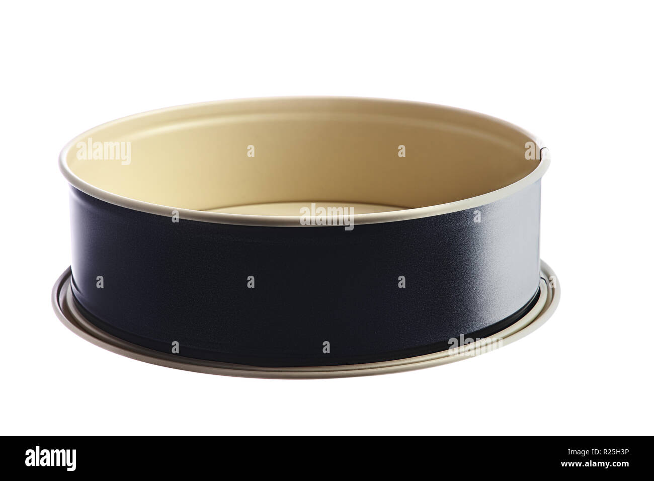 Empty baking tray for cake or bread isolated on white background Stock ...