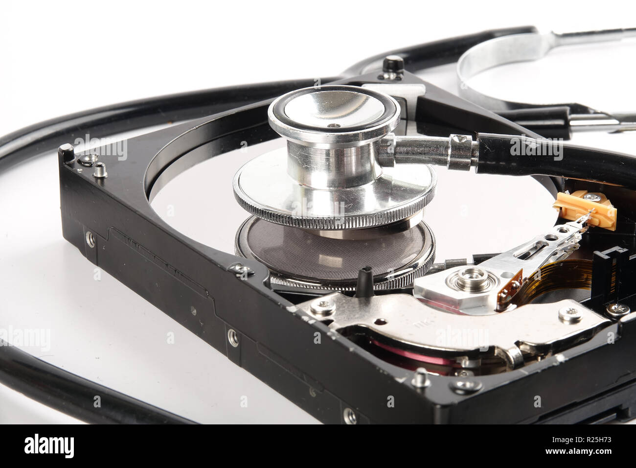 RECOVERY AND REPAIR TECHNOLOGY CONCEPT: Hard Disk Drive (HDD) with ...