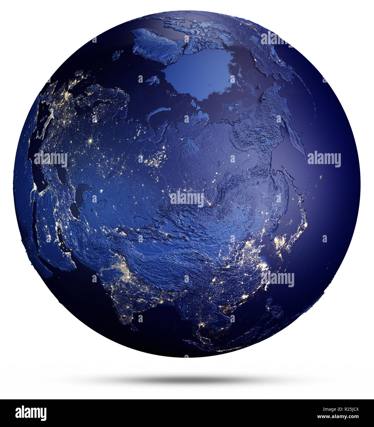 Planet Earth from space. 3d rendering Stock Photo - Alamy