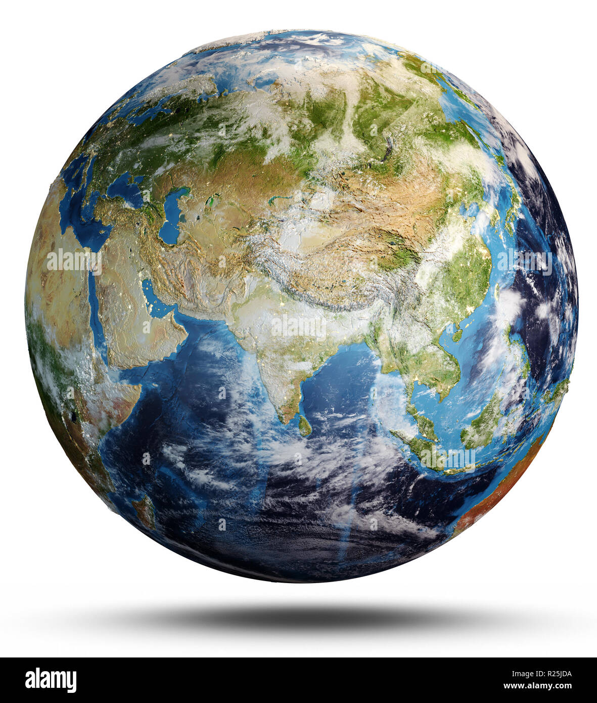 Planet Earth map. 3d rendering Stock Photo - Alamy