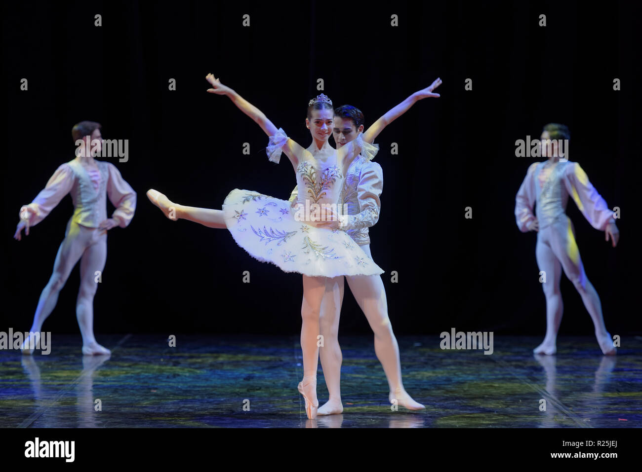 St. Petersburg, Russia - November 16, 2018: Students of the Vaganova ...