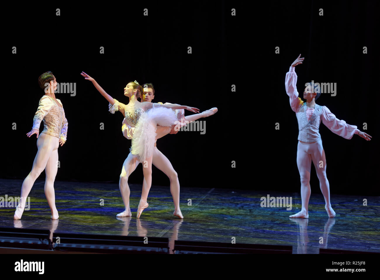 St. Petersburg, Russia - November 16, 2018: Students of the Vaganova ...