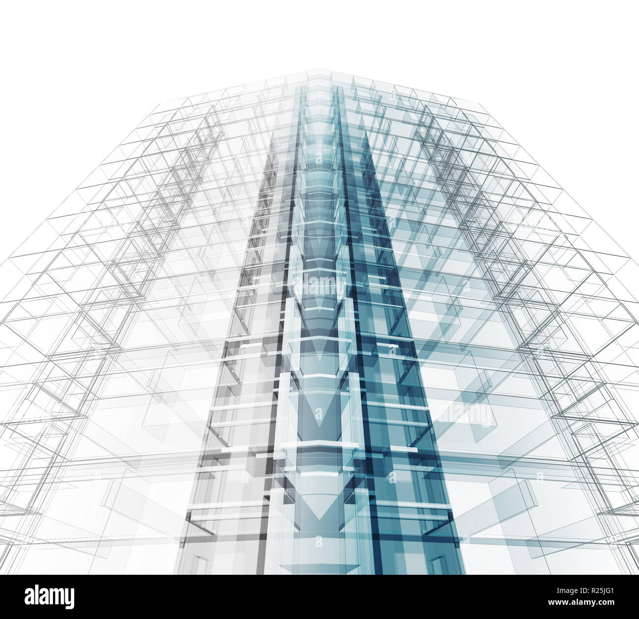 Architecture concept project. 3d rendering Stock Photo - Alamy