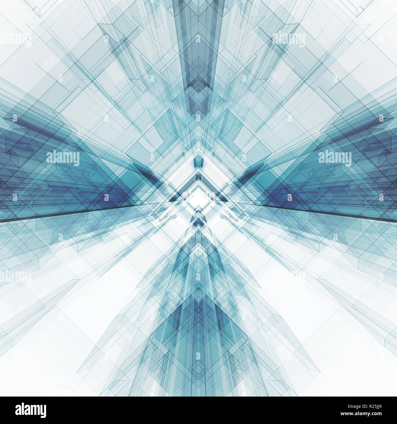 Abstract technology interior. 3d rendering Stock Photo - Alamy