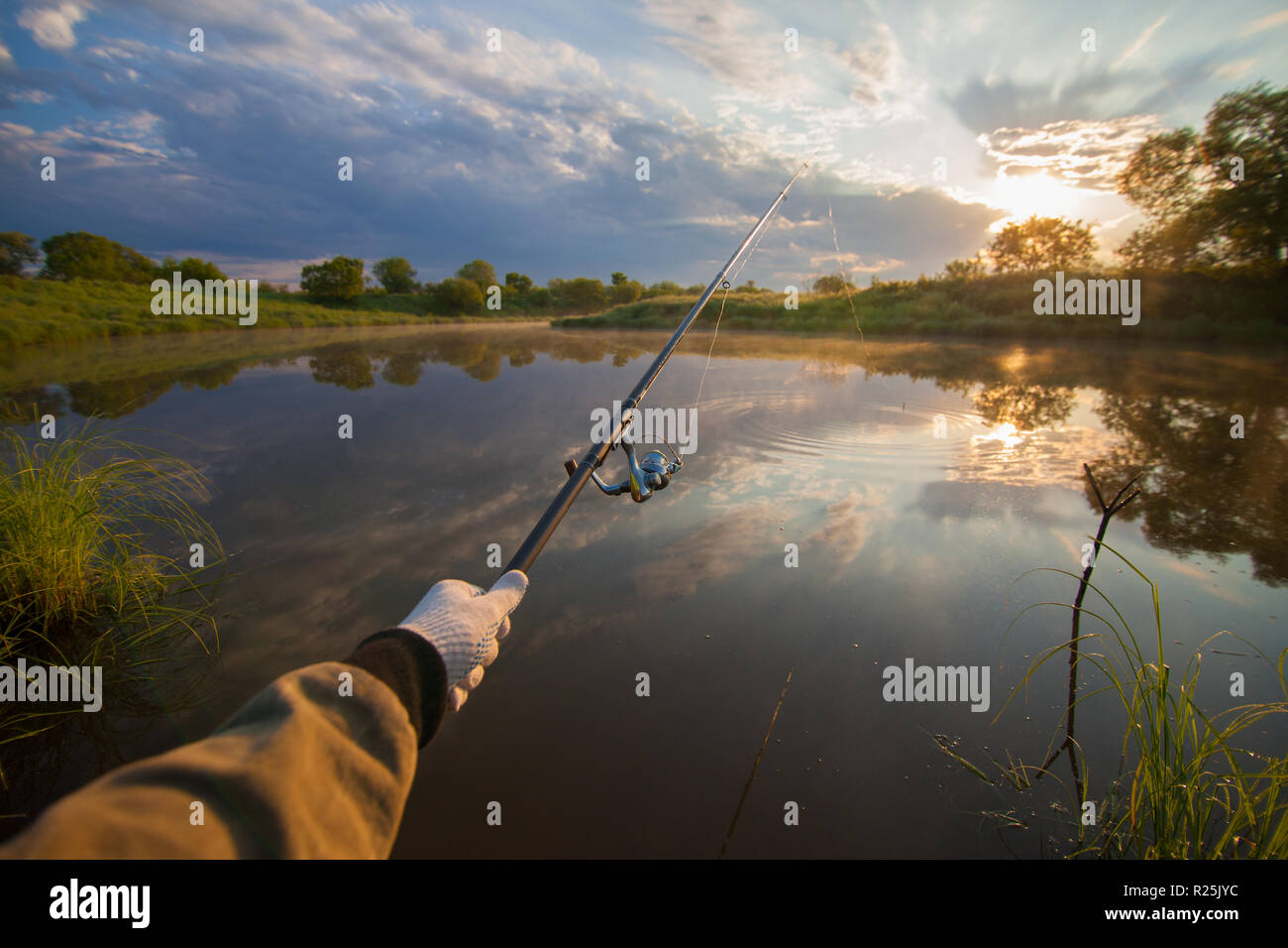 Fish and rod hi-res stock photography and images - Alamy