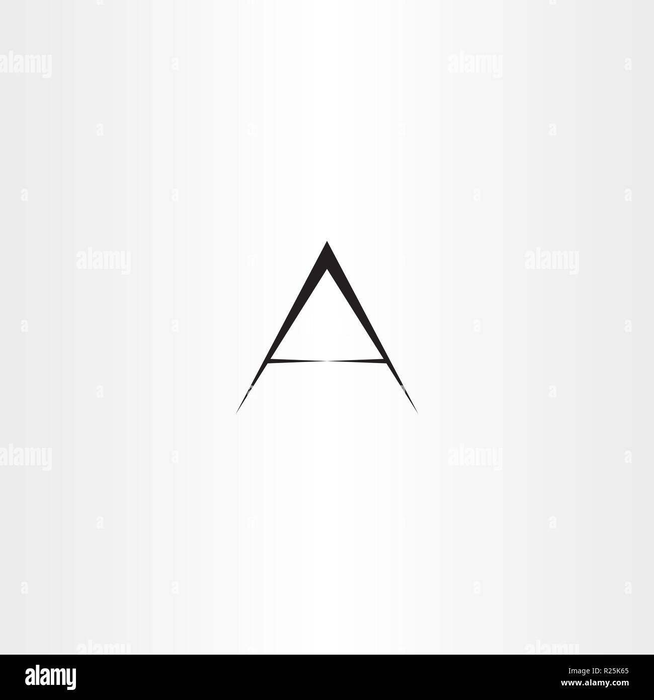 black a letter icon sign vector design Stock Vector Image & Art - Alamy