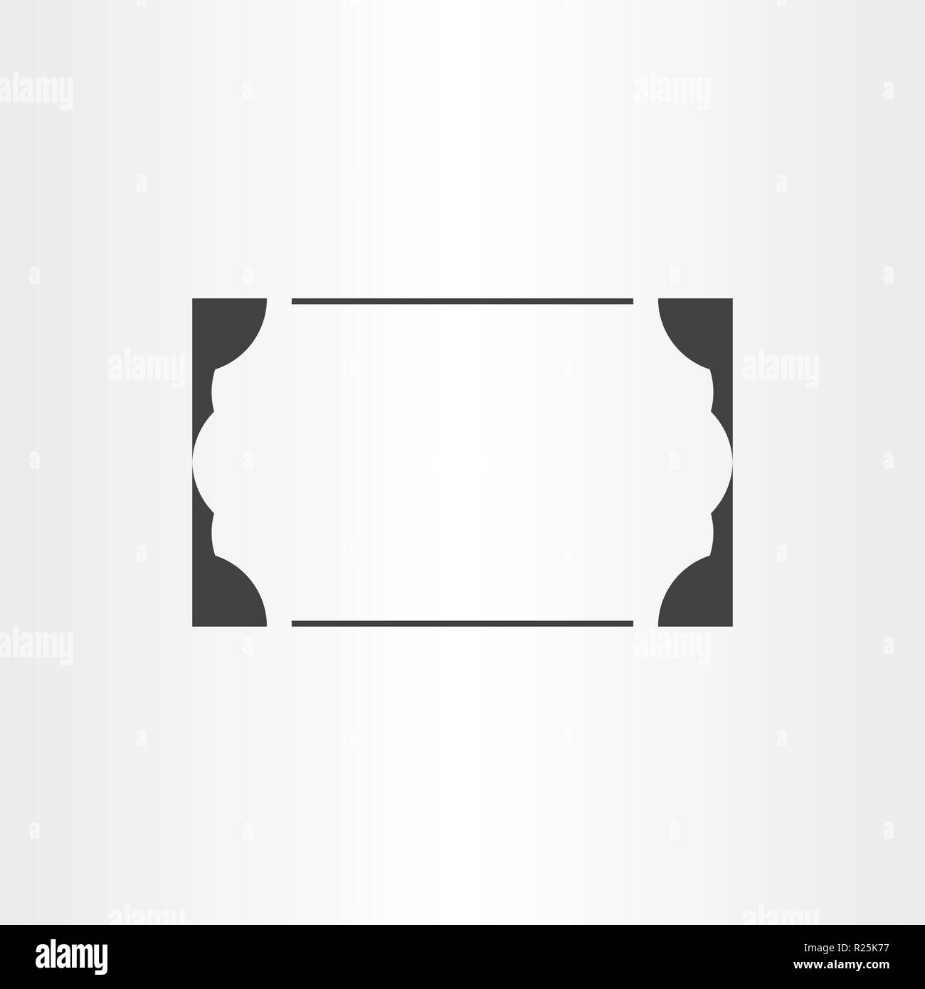 border black frame vector empty background Stock Vector Image & Art - Alamy