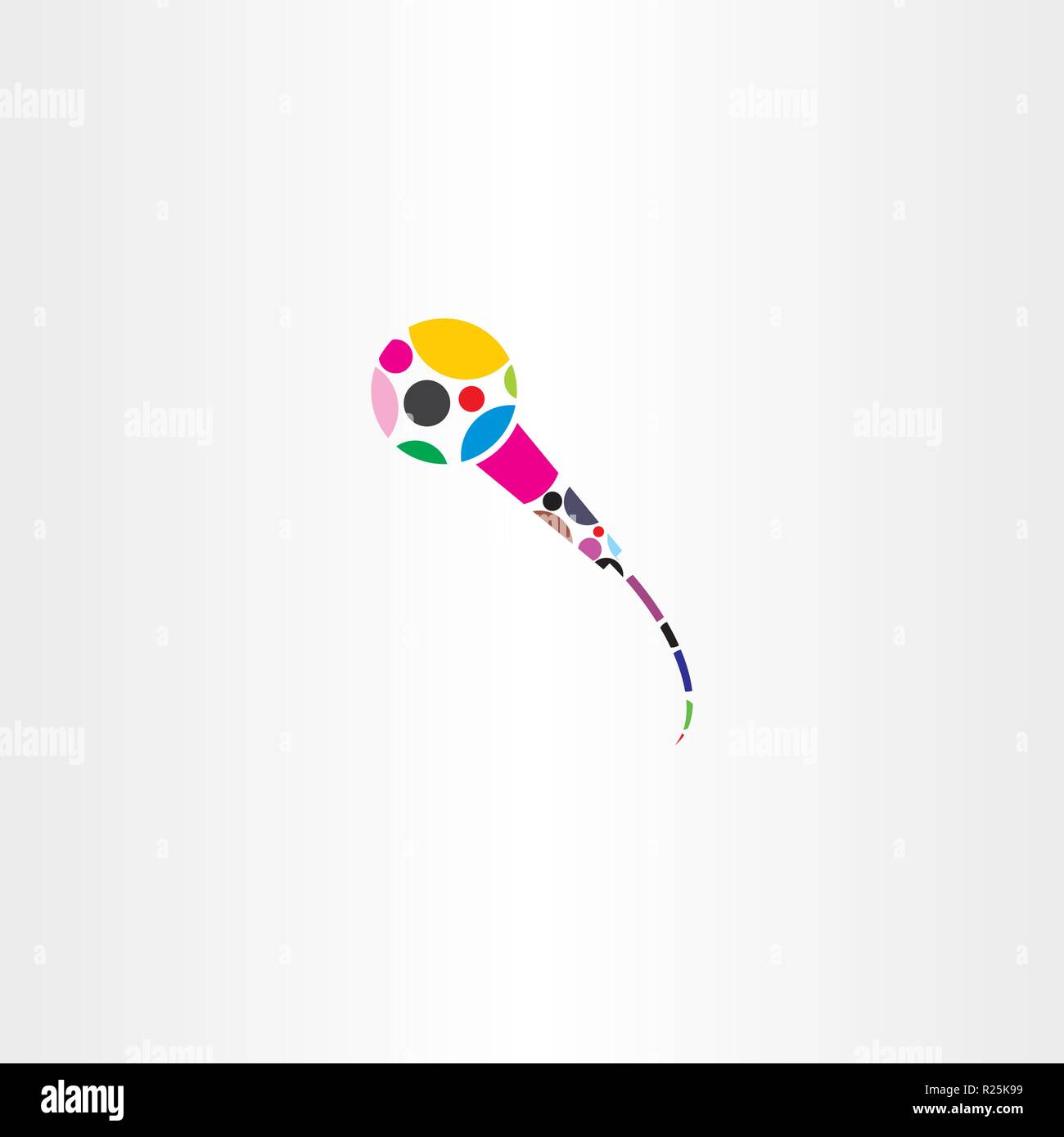 colorful microphone logo icon Stock Vector Image & Art - Alamy