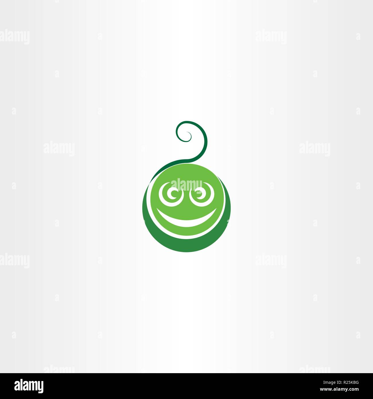 funny green face vector logo icon Stock Vector Image & Art - Alamy
