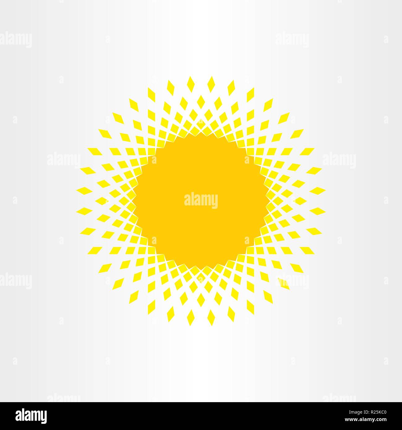 geometric sun vector illustration Stock Vector Image & Art - Alamy