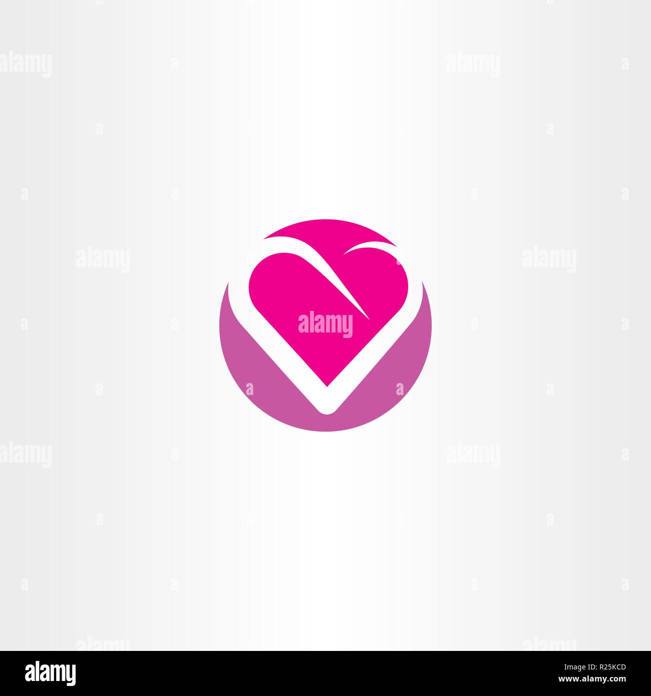 heart logo sign red symbol design Stock Vector Image & Art - Alamy