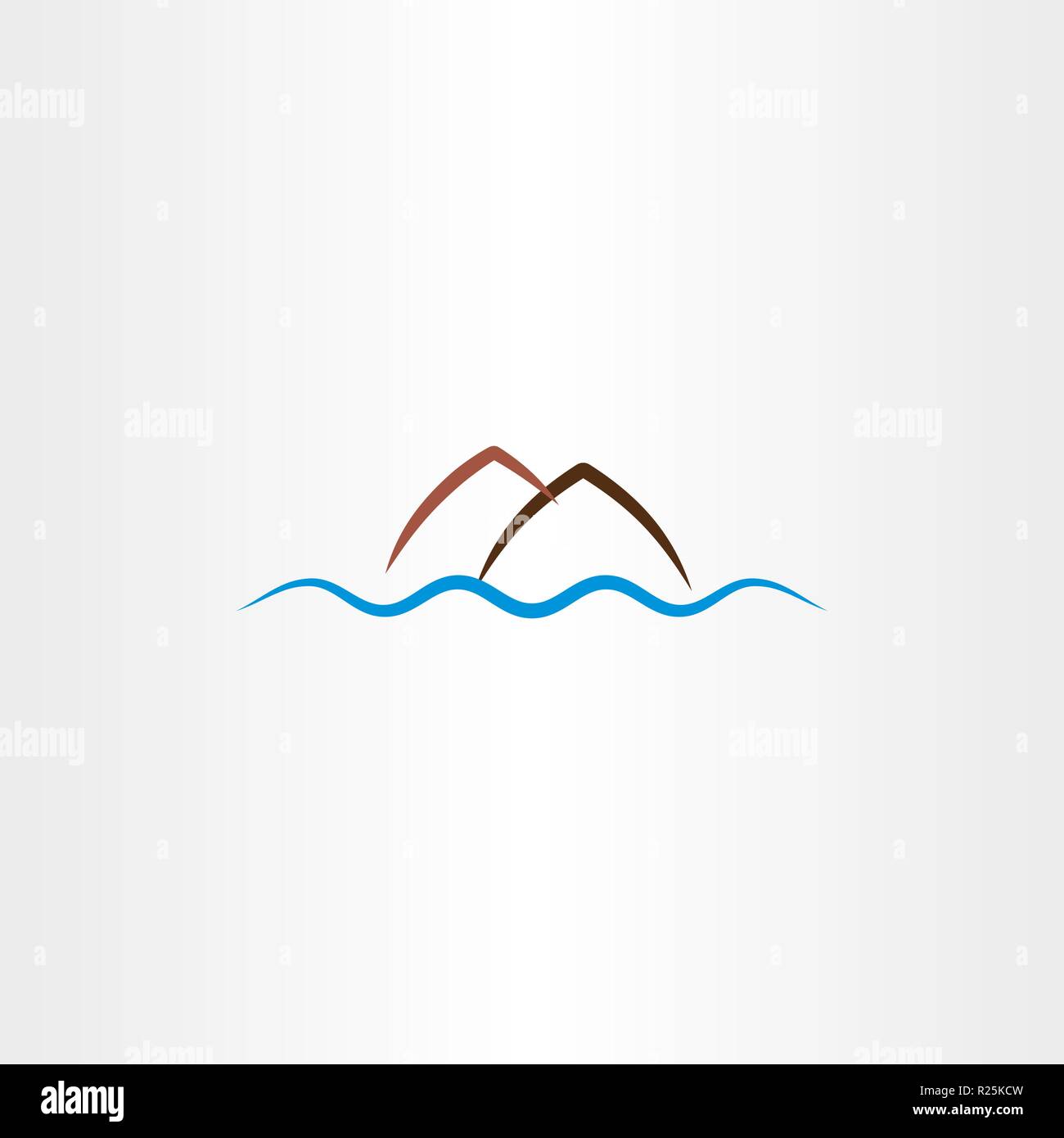 island vector logo symbol Stock Vector Image & Art - Alamy