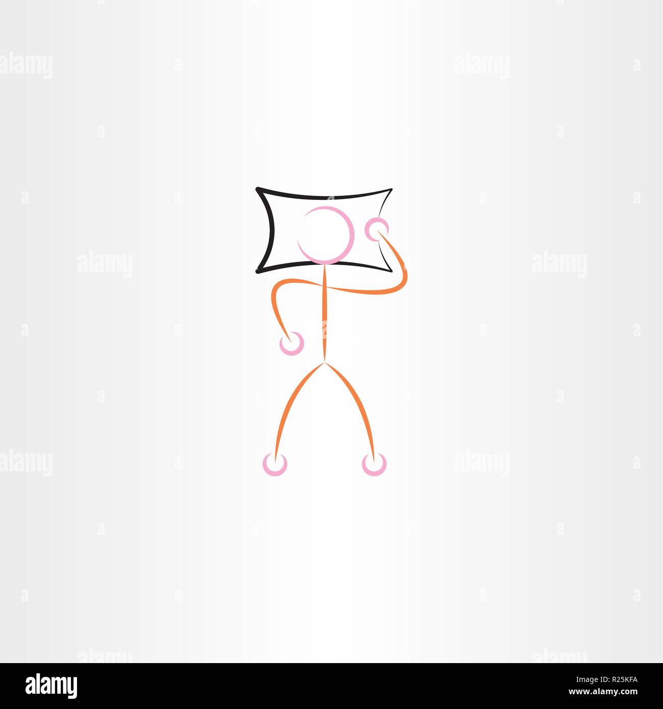 Man sleeping lying on Stock Vector Images - Alamy