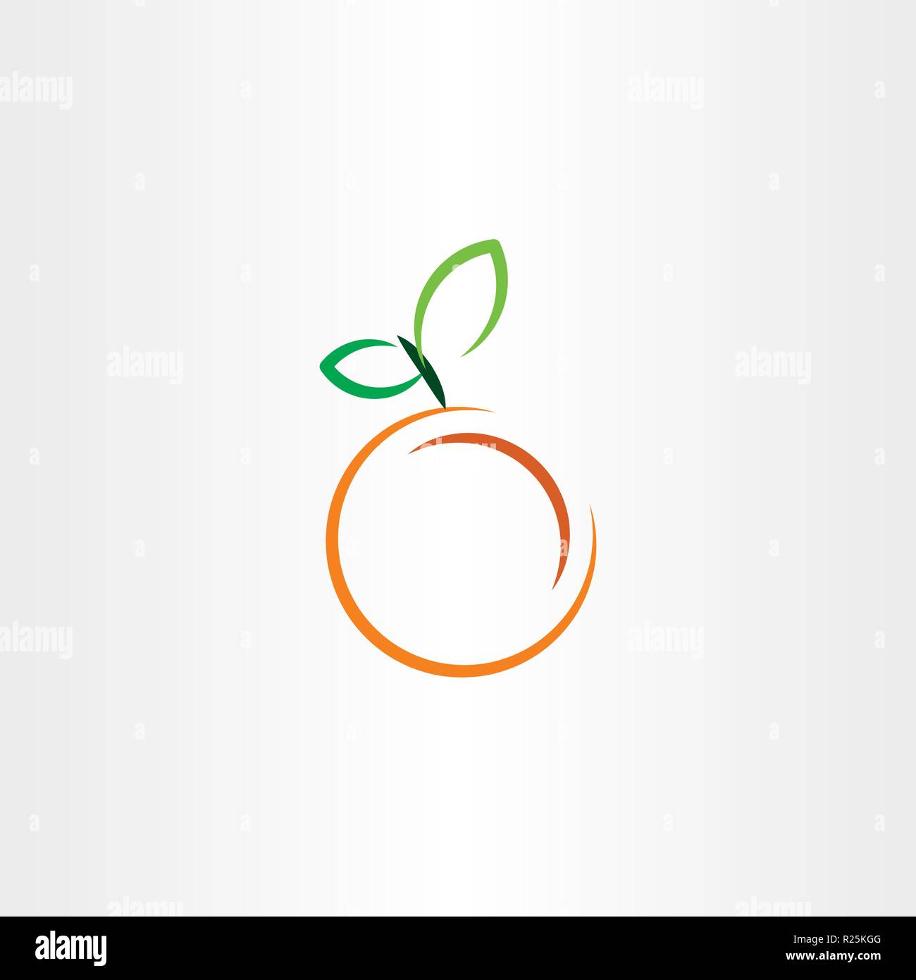 orange icon fruit vector sign logo design Stock Vector Image & Art - Alamy