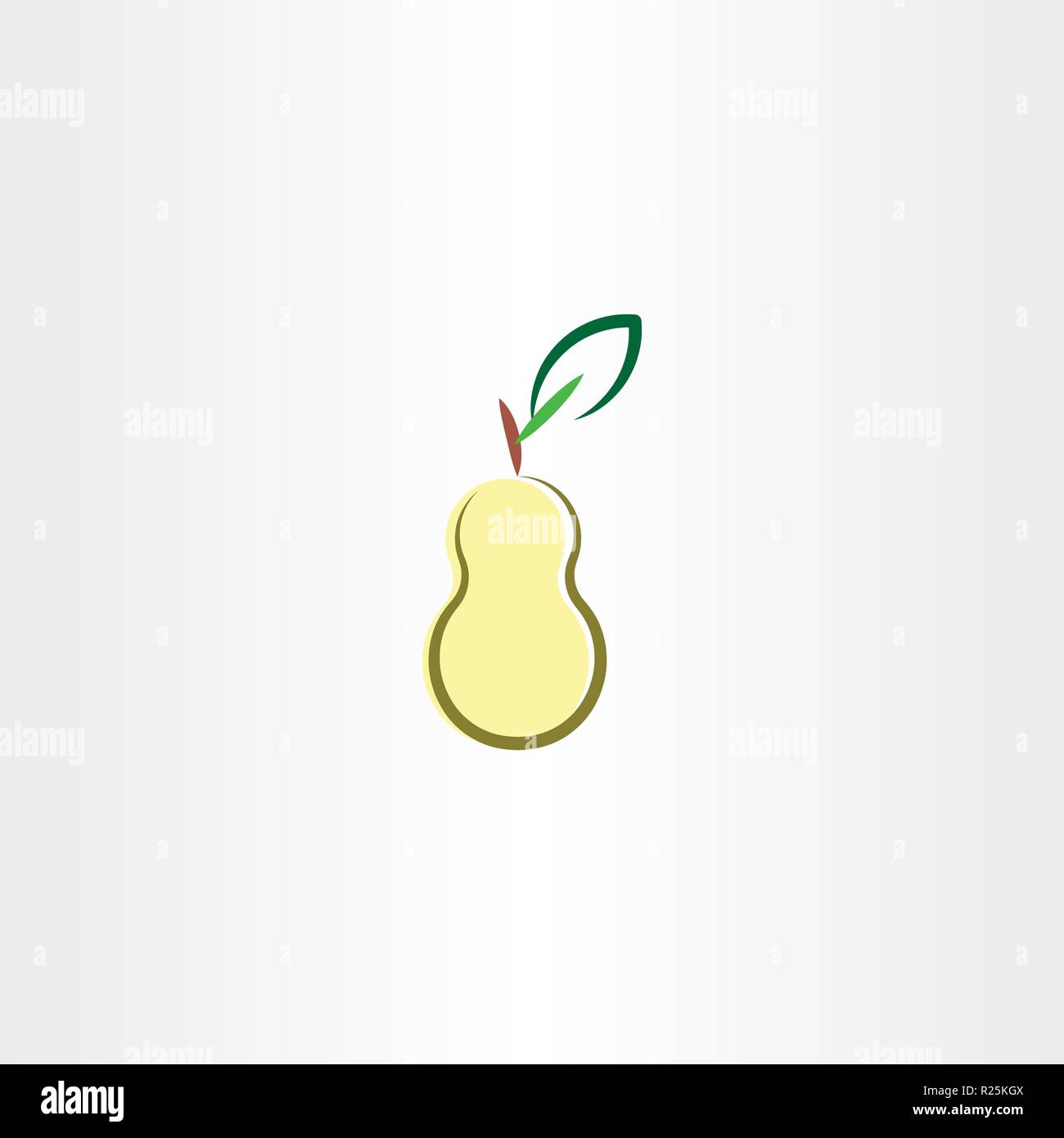 pear icon symbol element design Stock Vector Image & Art - Alamy