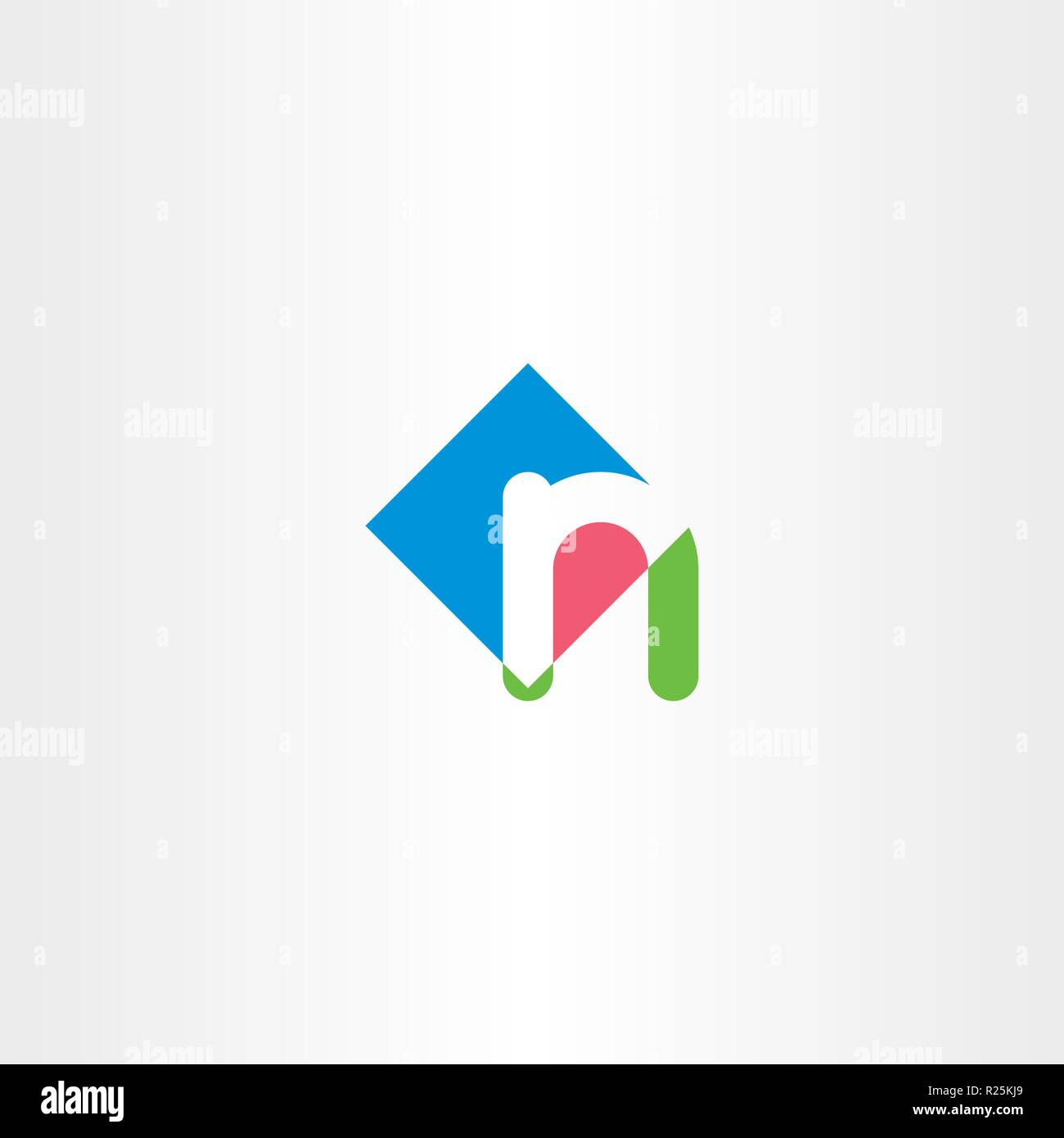 small letter n icon logo logotype symbol Stock Vector Image & Art - Alamy