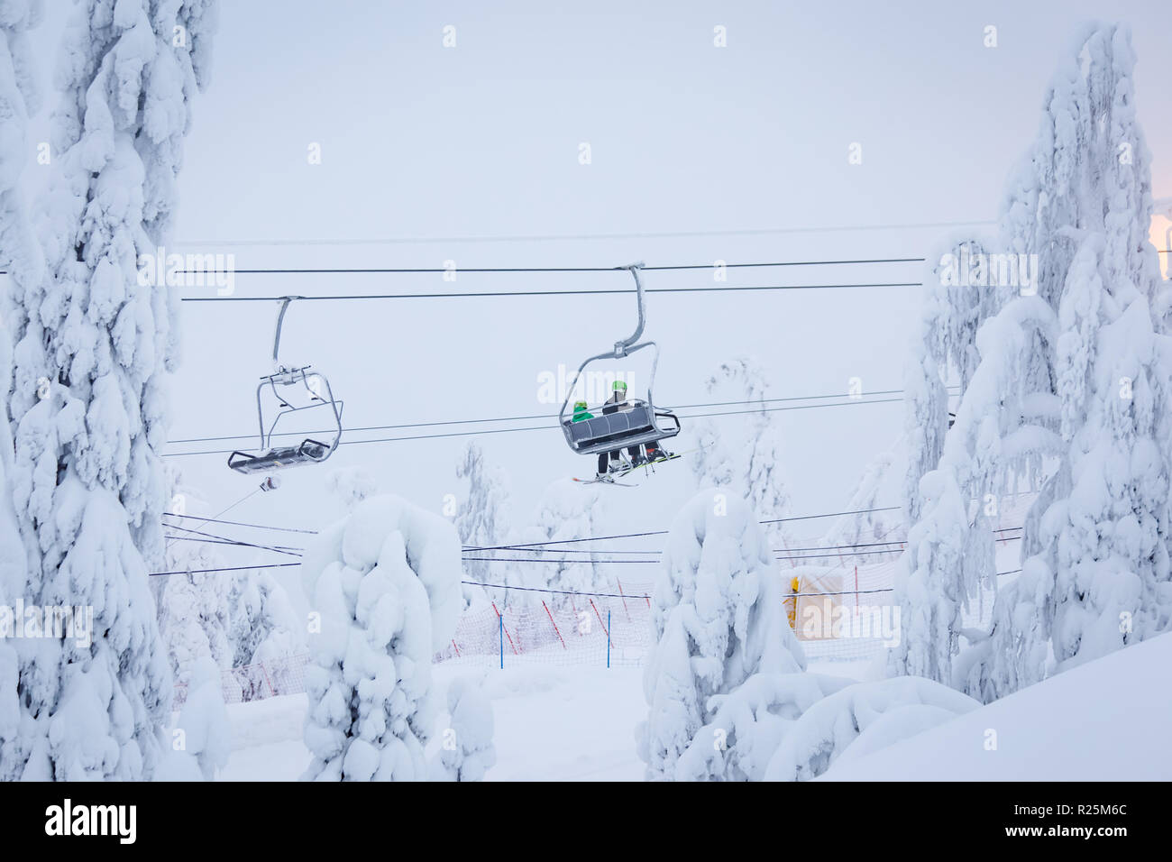 Heavy snow landscape from Sotkamo, Finland Stock Photo - Alamy