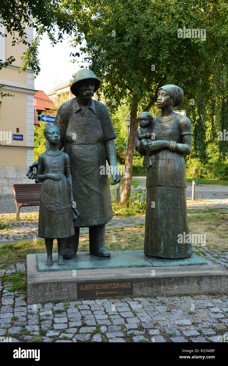 View in the historical town of Weimar, Thuringia, Germany Stock Photo ...