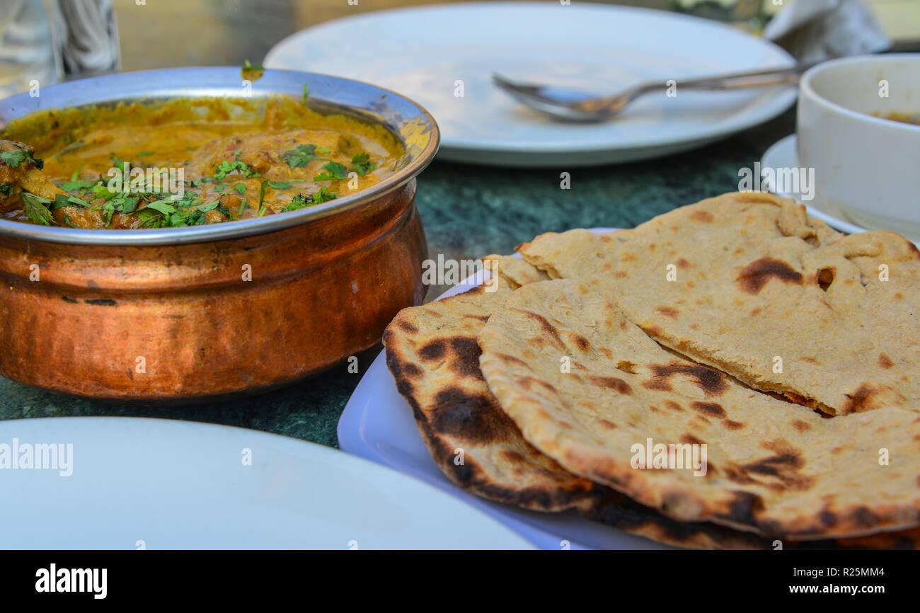 Chicken Handi And Roti