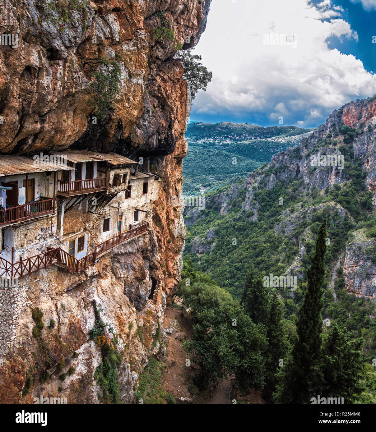 Prodromos monastery in Arcadia, Peloponnese Greece. The monastery is ...