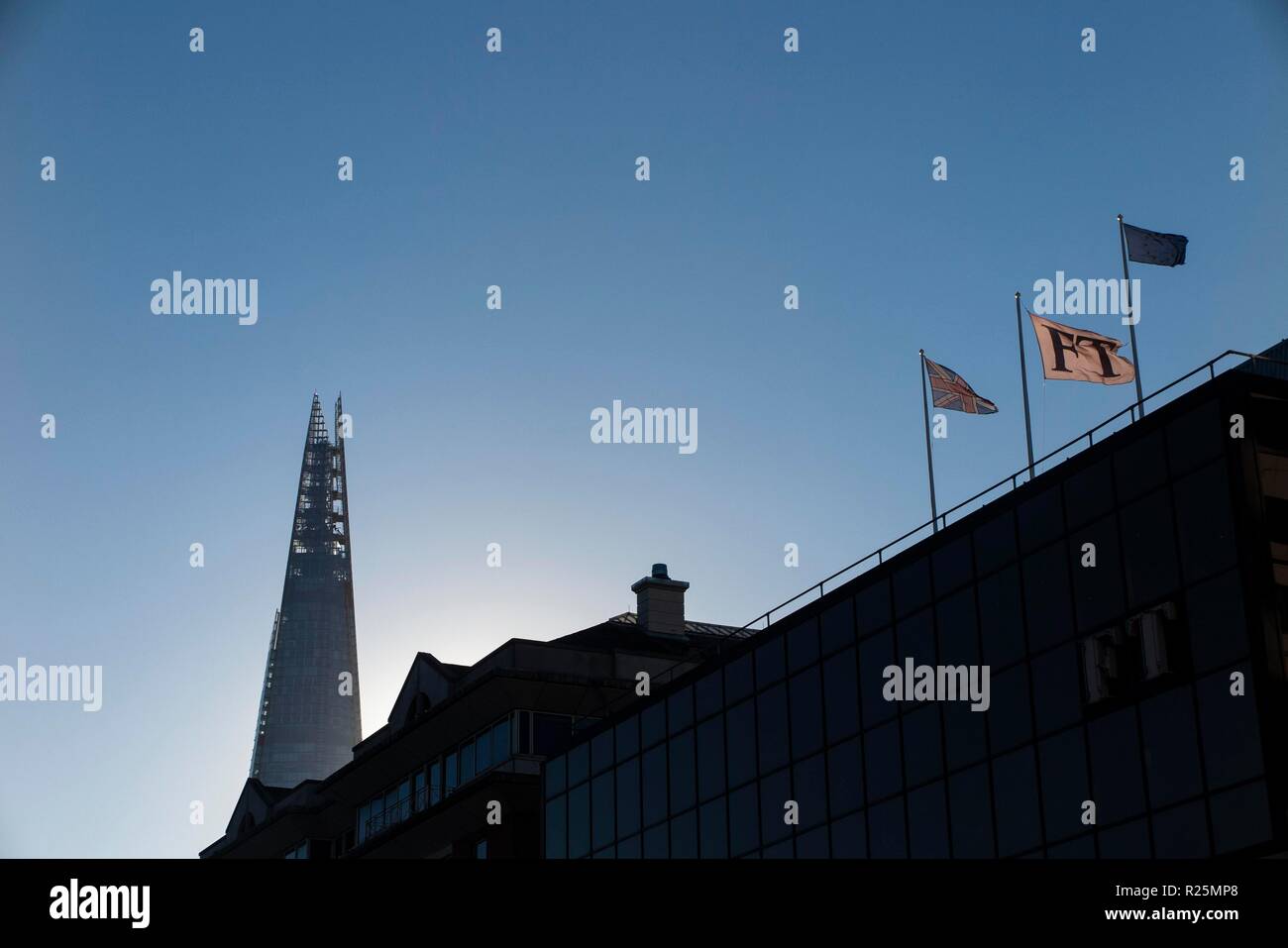 The Financial Times headquarters at the foot of Southwark Bridge in ...
